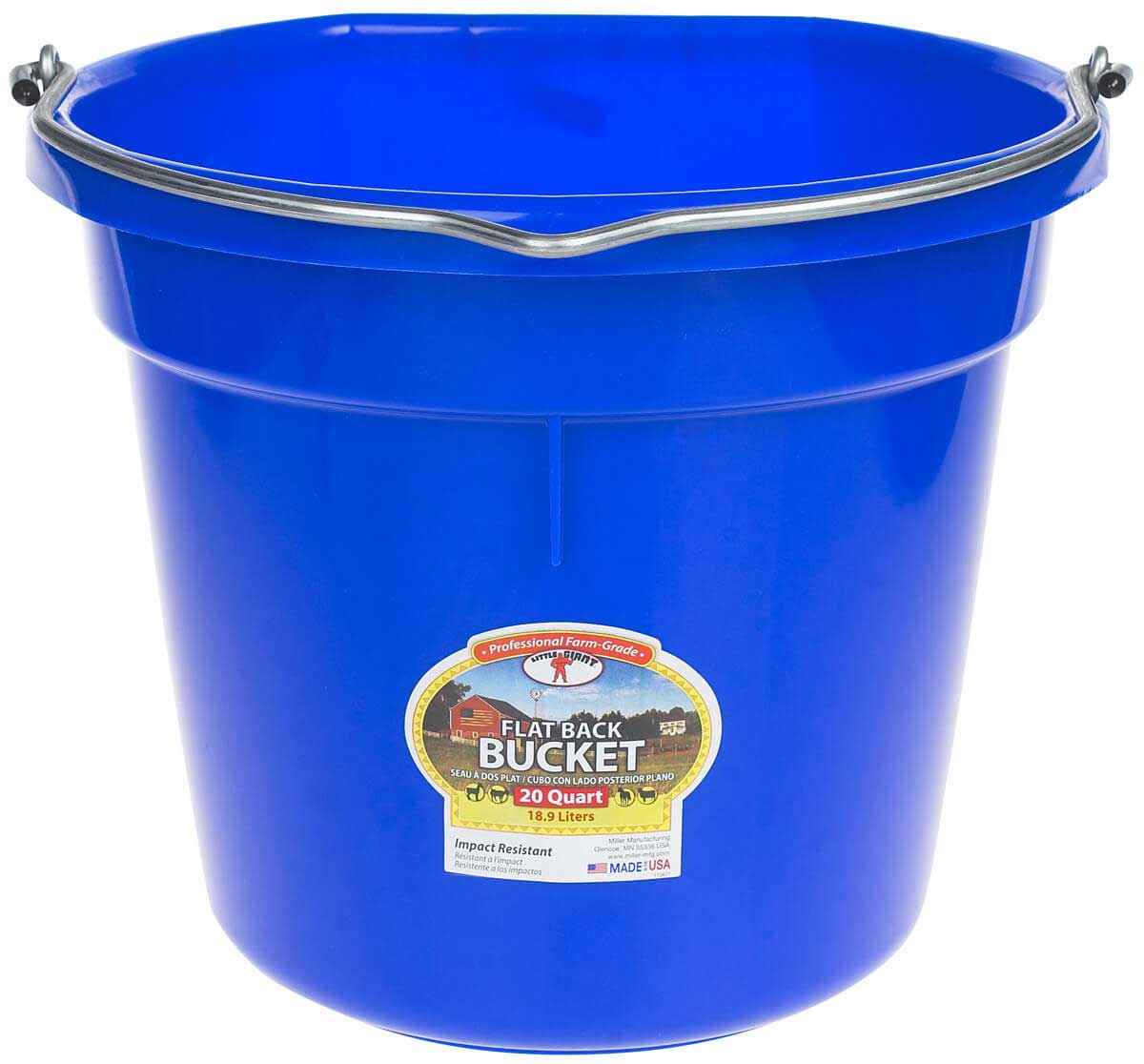 Little Giant Flat Back Bucket 5 Gallon – Horstmeyer Farm and Garden